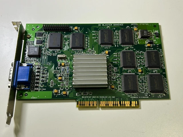 3DFX VOODOO BANSHEE 16MB AGP model CT6750 by Creative Labs EUR 129,90 ...