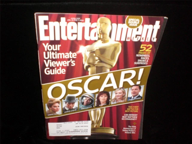 ENTERTAINMENT WEEKLY MAGAZINE Jan 31/Feb 7, 2014 Oscar Double Issue £8. ...