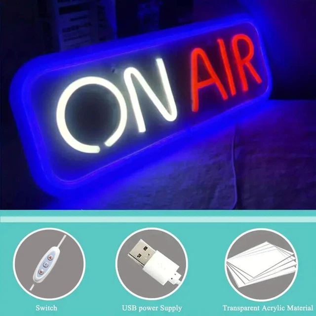 1X(ON AIR NEON Sign LED Neon Light Sign Suitable for Wall Decoration ...
