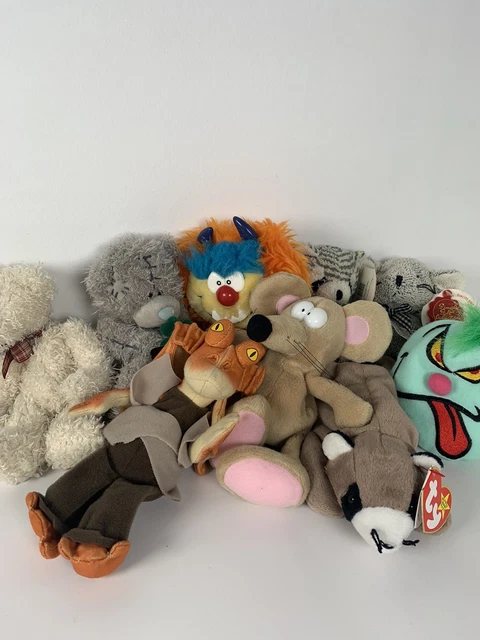 JOB LOT BUNDLE Assorted Soft Toy Plush Mixed X9 Carte Blanche Frizzly ...