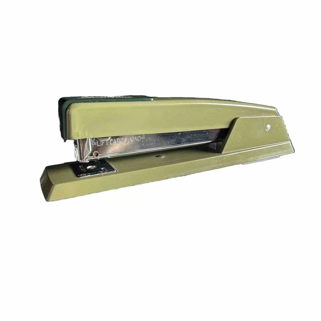 VINTAGE SWINGLINE 747 Metal Stapler Mid Century MCM Avocado Green 94-41 ...
