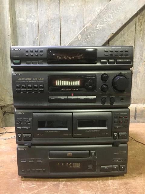 SONY LBT-A490 HI Fi Stereo Unit CD Amp Tuner Working Tape Decks Faulty ...