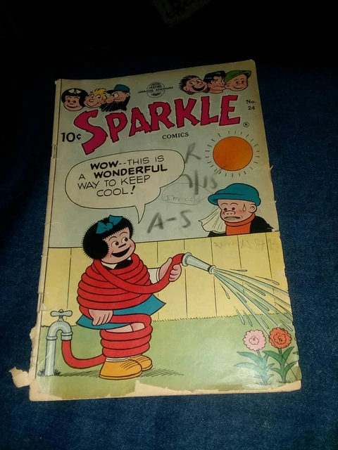 SPARKLE COMICS #24 United Comics 1952 Nancy et Sluggo Li'l Abner ...