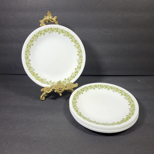 CORELLE CORNING CRAZY Daisy 6 Spring Blossom Bread and Butter Plates 6. ...