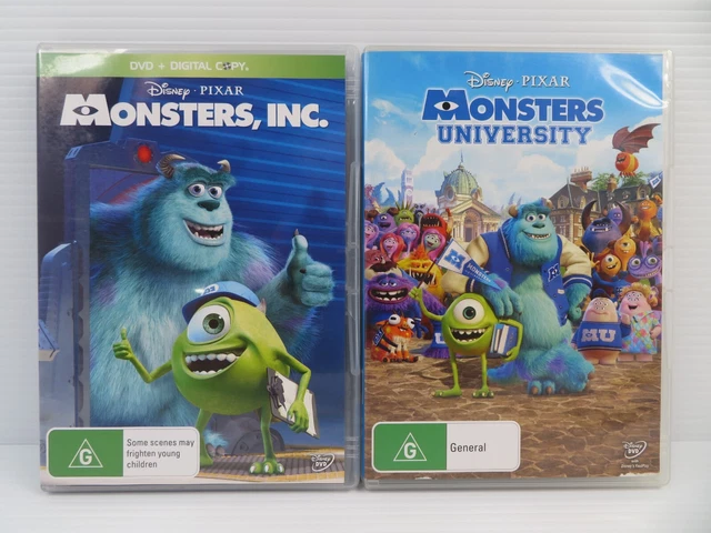 DISNEY PIXAR MONSTERS Inc & Monsters University Movie Set - DVD ...
