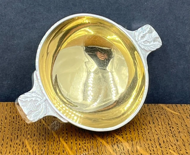 RARE SCOTTISH PROVINCIAL silver quaich - drinking - toasting cup circa ...