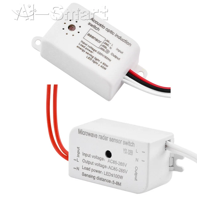 SOUND VOICE CONTROL Sensor Switch / Microwave Radar Body Motion Sensor Module £1.64 - PicClick UK