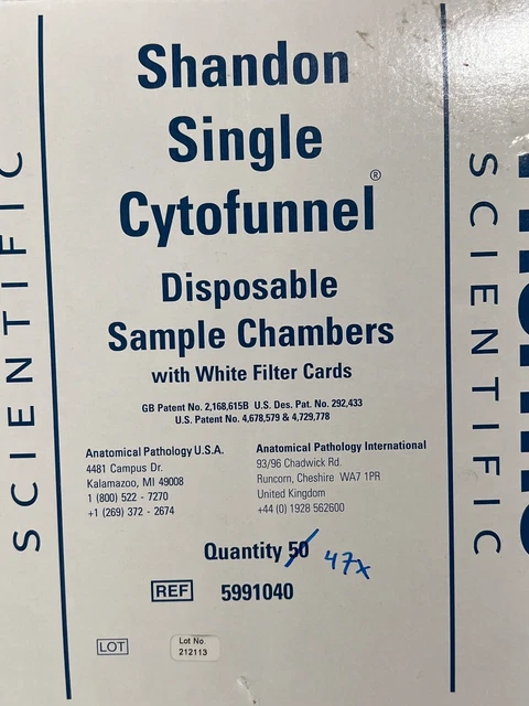 THERMO SCIENTIFIC SHANDON Single Cytofunnel Disposable Sample Chamber ...
