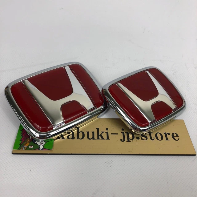 HONDA ORIGINAL CIVIC EK9 Type-R Embleme vorne und hinten rot Emblem Set ...