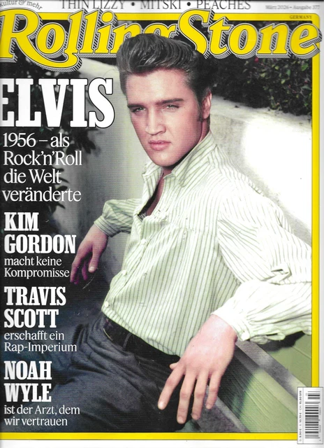 ROLLING STONE 377 März 2026, Elvis, Kim Gordon, Travis Scott, Thin ...
