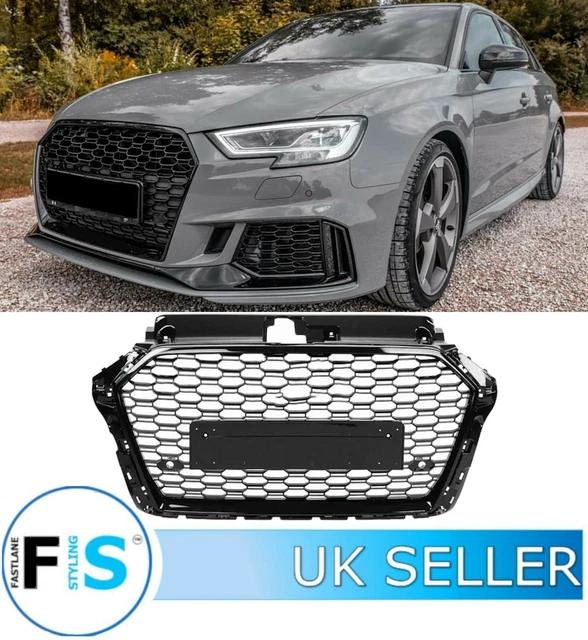 Audi A3 S3 8v Facelift Rs3 Style Honeycomb Mesh Front Grille Gloss