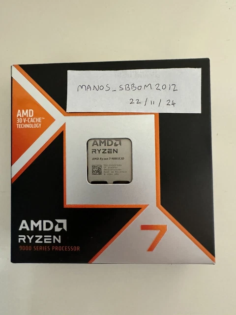 AMD RYZEN 7 9800X3D (8 Core, 16 Thread Processor CPU) - IN HAND - 24HR ...