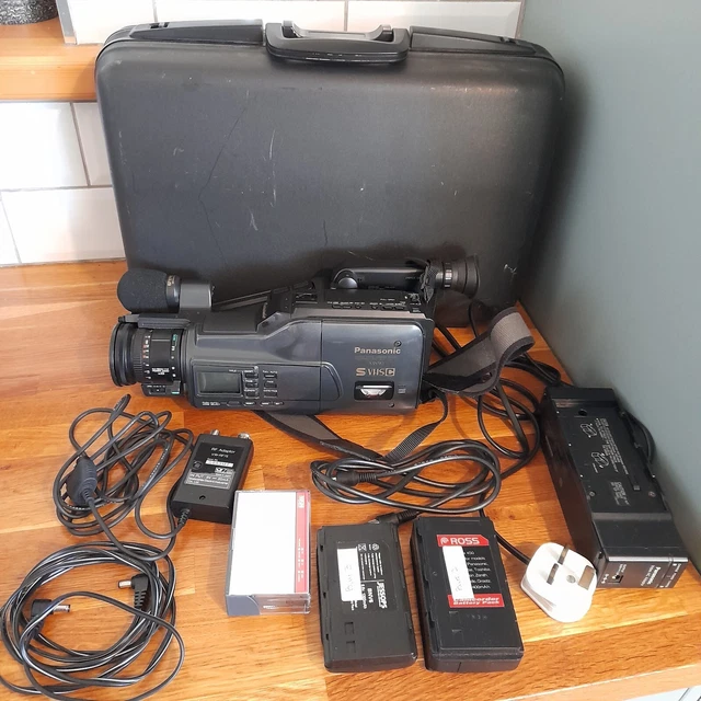 PANASONIC NV-MS90B S-VHS-C Movie Camera With Accessories Spare & Repair ...