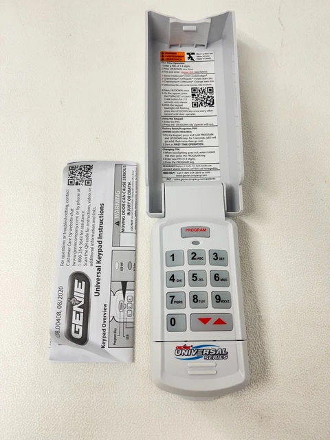 GENIE GUK-R WIRELESS Universal Garage Door Opener Keypad Programmable £ ...