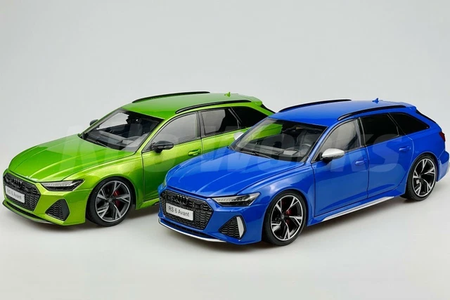 KILO WORKS KENGFAI 1:18 Audi RS6 C8 Wagon Metal Diecast Model Car Blue ...