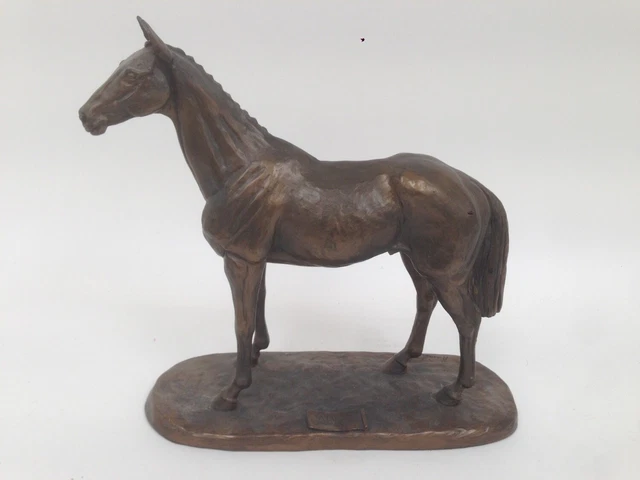 HARRIET GLEN HORSE Figurine Arkle Bronze Effect Resin 11" Tall ...