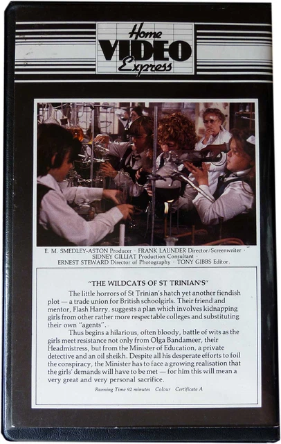 WILDCATS OF ST Trinian's *Pre-cert VHS* Home Video Express 1980 RARE ...