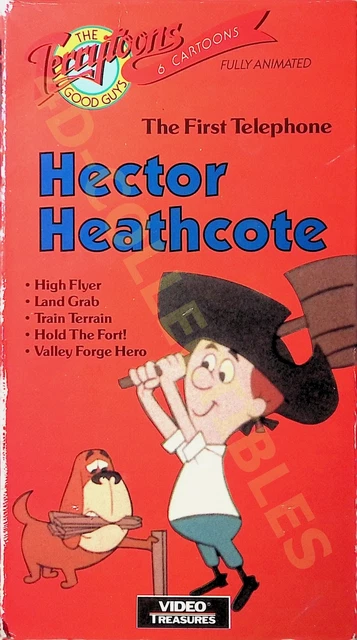 HECTOR HEATHCOTE THE First Telephone VHS Video Tape 6 Cartoons Animated ...