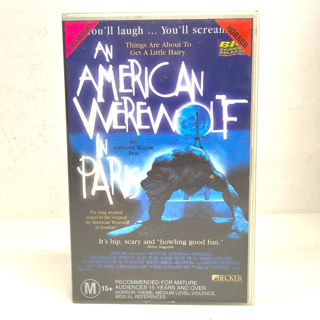 AN AMERICAN WEREWOLF in Paris - Big Box Ex Rental - VHS Tape $25.50 ...