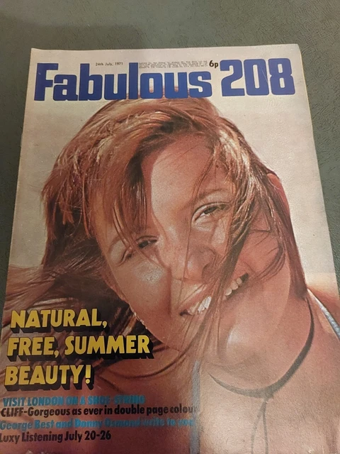 FABULOUS 208 MAGAZINE 24 JULY 1971 Cliff Richard George Best Donny ...