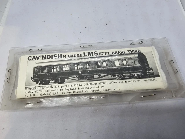 N GAUGE 2MM Scale Cavendish Coach Kit For Lms 57Ft Brake Third Coloured ...