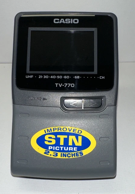 NEW CASIO TV-770 Vintage Mini Handheld Pocket Television TV Analogue ...