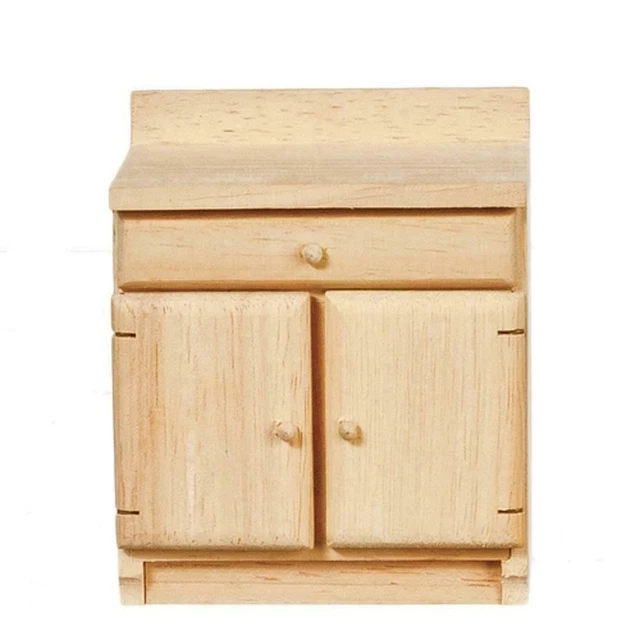 MAISON DE POUPÉES Inachevé Base Unité Miniature Bare Bois Meuble Cuisine 1 : EUR 17,48 - PicClick FR