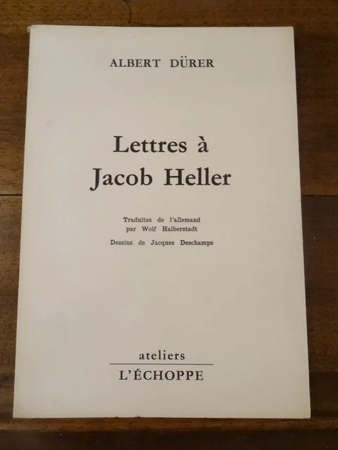 DÜRER, ALBERT, LETTRES à Jacob Heller. EUR 70,00 - PicClick FR