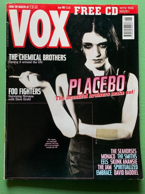 VOX JUN-1997 PLACEBO Smiths Embrace Monaco David Baddiel Foo Fighters ...