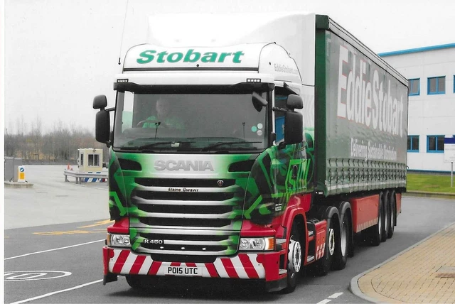 EDDIE STOBART SCANIA H2322 ELAINE GWAWR 6x4 TRUCK/LORRY PHOTO £0.70 ...