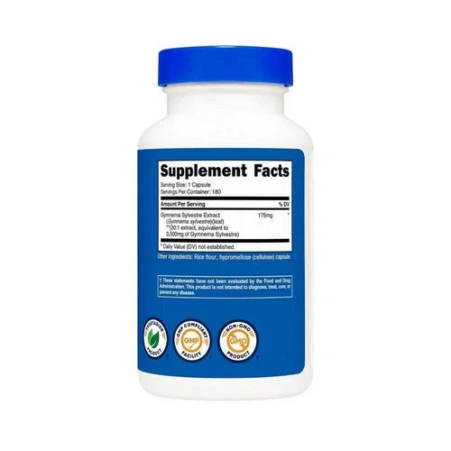 GYMNEMA SYLVESTRE 180 Count 3500 Mg by Nutricost £22.97 - PicClick UK