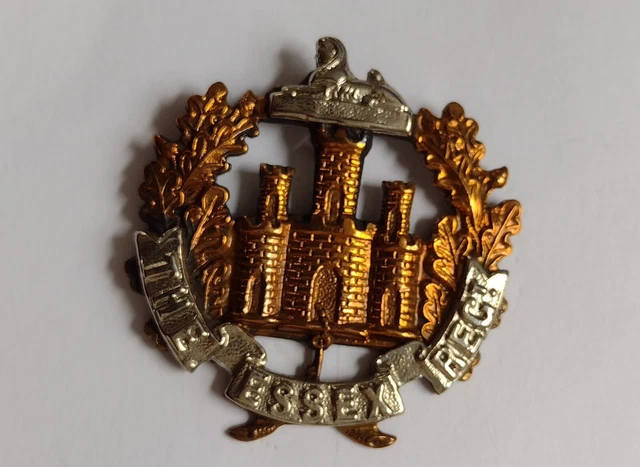 WW1 8TH (CYCLIST) Battalion Essex Regiment Cap Badge Blank Tablet ...