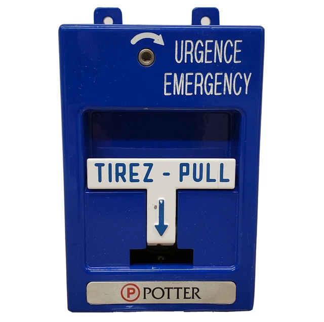 POTTER RMS-EX-WP EMERGENCY Door Release Pull Fire Alarm Initiating ...