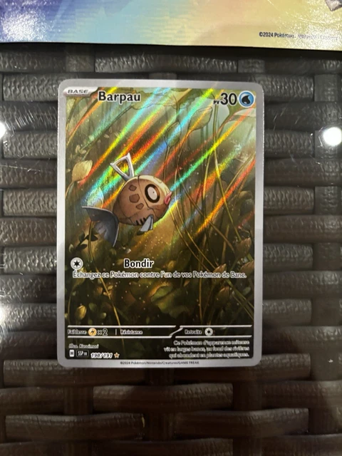 CARTE POKÉMON RARE AR - Barpau 198/191 - Étincelles Déferlantes EV08 ...