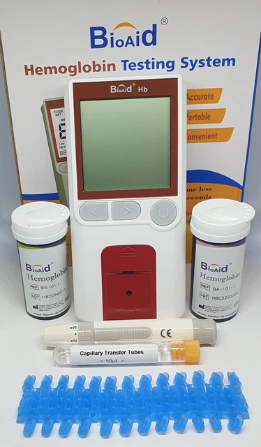 BIOAID HEMOGLOBIN TEST Meter Kit Monitor.ce Approved! £68.93 - PicClick UK