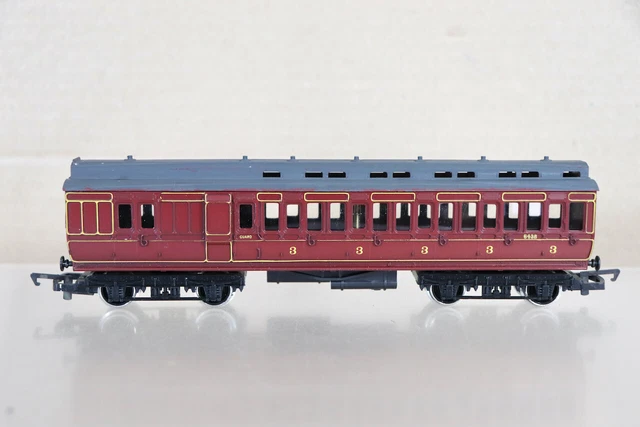 HORNBY R385 LMS MR MAROON CLERESTORY 3rd CLASS BRAKE COACH 6438 pmv £28 ...