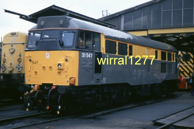 ORIGINAL RAILWAY SLIDE Class 31 31547 at Tinsley 29.09.90 £2.50 ...