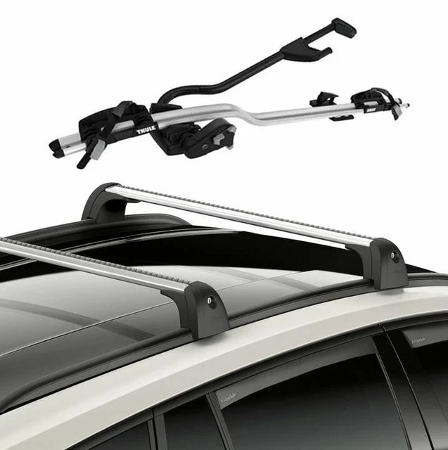 GENUINE FORD FOCUS Mk4 Roof Base Carrier & Thule Roof Bike Carrier ...