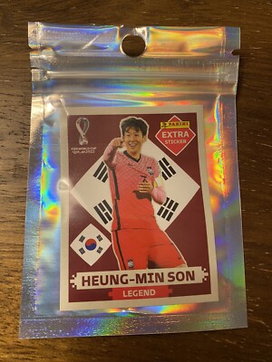 PANINI QATAR 2022 FIFA World Cup EXTRA sticker LEGEND RED Heung-Min Son ...