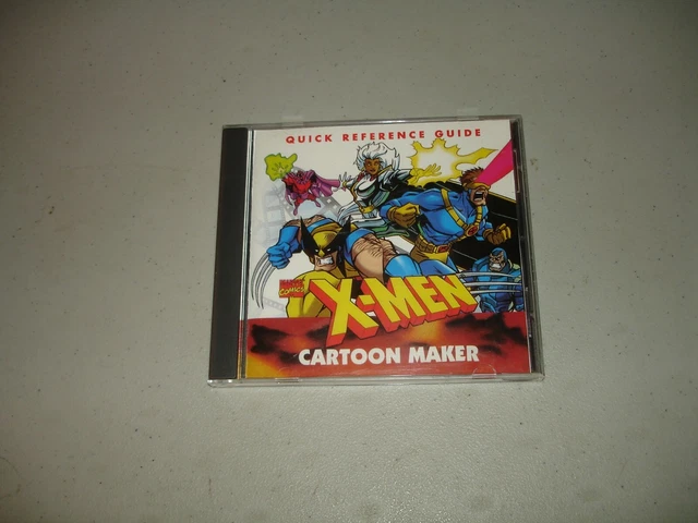 X-MEN CARTOON MAKER Quick Reference Guide (CD-ROM, 1995) EX £11.85 ...