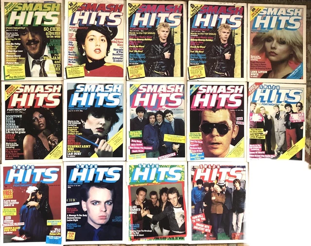 SMASH HITS MUSIC Magazines 1979 x 13. 1979/1980 x 1 Incl 1 Duplicate ...