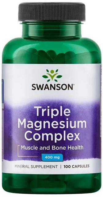 TRIPLE MAGNESIUM COMPLEX 400mg 100 gelatin caps - Mineral Supplement ...