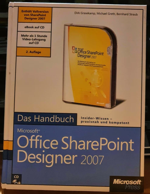 DAS HANDBUCH MICROSOFT Office SharePoint Designer 2007 Microsoft Press CD-ROM EUR 4,99 - PicClick IT
