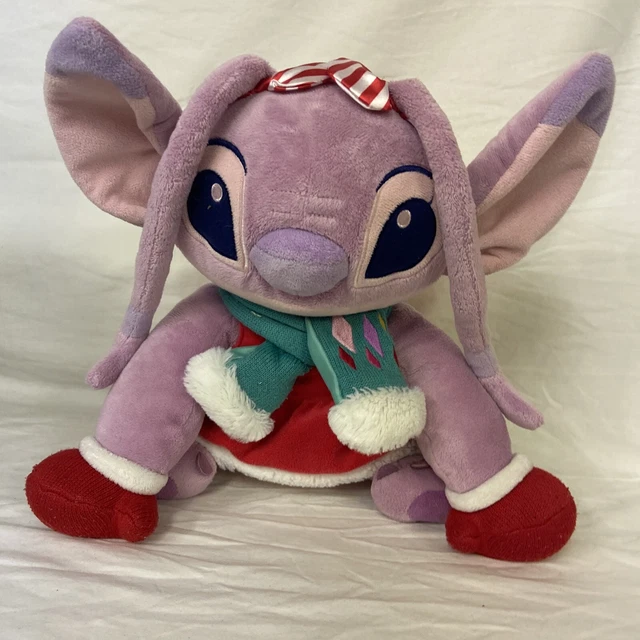 DISNEY STORE ANGEL Plush Lilo And Stitch Christmas Festive Teddy £39.95 ...