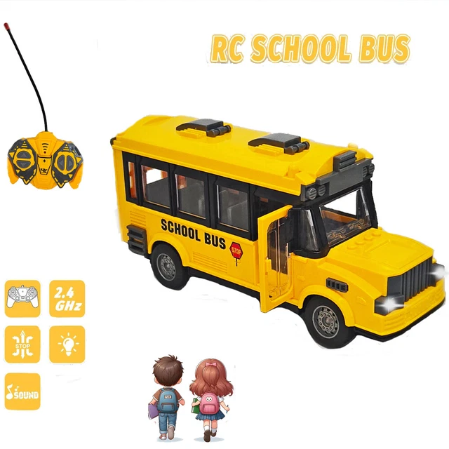 ELECTRONIC REMOTE CONTROL Classic School Bus Model For Toddlers ...