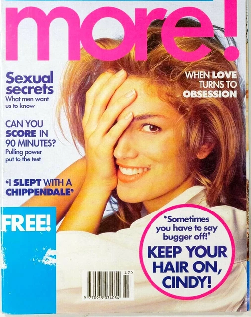 CINDY CRAWFORD INTERVIEW rare Early 1990’s Super model MORE MAGAZINE ...
