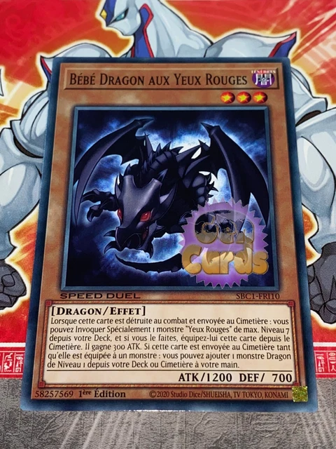 CARTE YU GI OH BEBE DRAGON AUX YEUX ROUGES SBC1-FRI10 EUR 4,00 ...