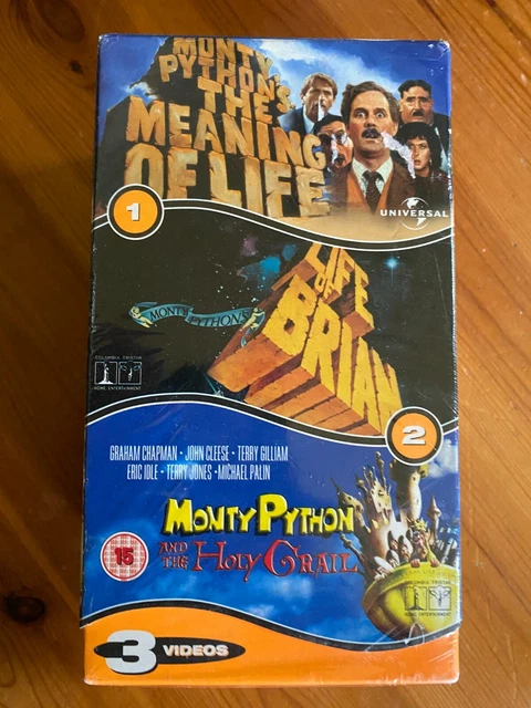 3 VHS VIDEOS Monty Python, Life of Brian, Holy Grail and Meaning of ...