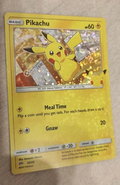 HOLO PROMO MCDONALDS 25th Anniversary Pikachu 25/25 Pokemon £24.91 ...