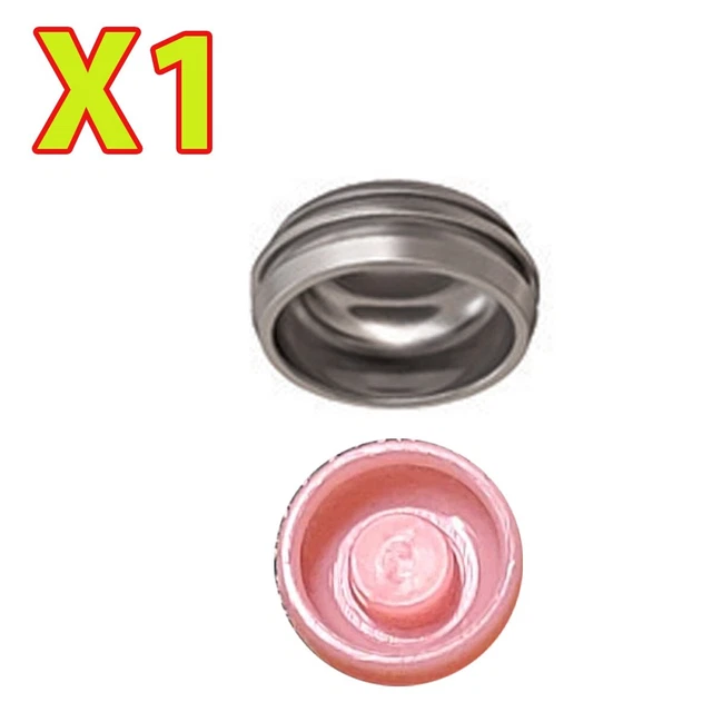 OVERDENTURE ABUTMENT REMOVABLE Metal Male Caps Inserts Soft Pink 3.0 ...